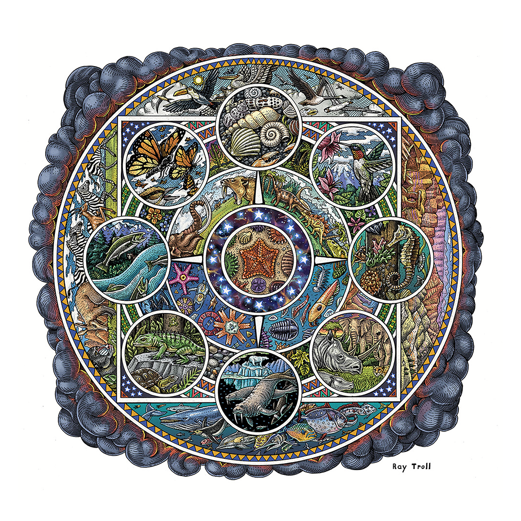 BETWEEN THE TIDE POOL AND THE STARS FINE ART POSTER - Troll Art