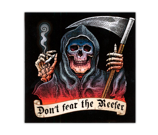 DON'T FEAR THE REEFER STICKER - Troll Art
