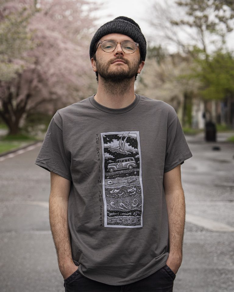 DATA IN THE STRATA T-SHIRT - Troll Art